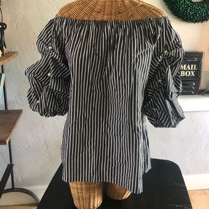 Coco Bianco | Tops | Coco Bianco Off The Shoulder Blouse | Poshmark